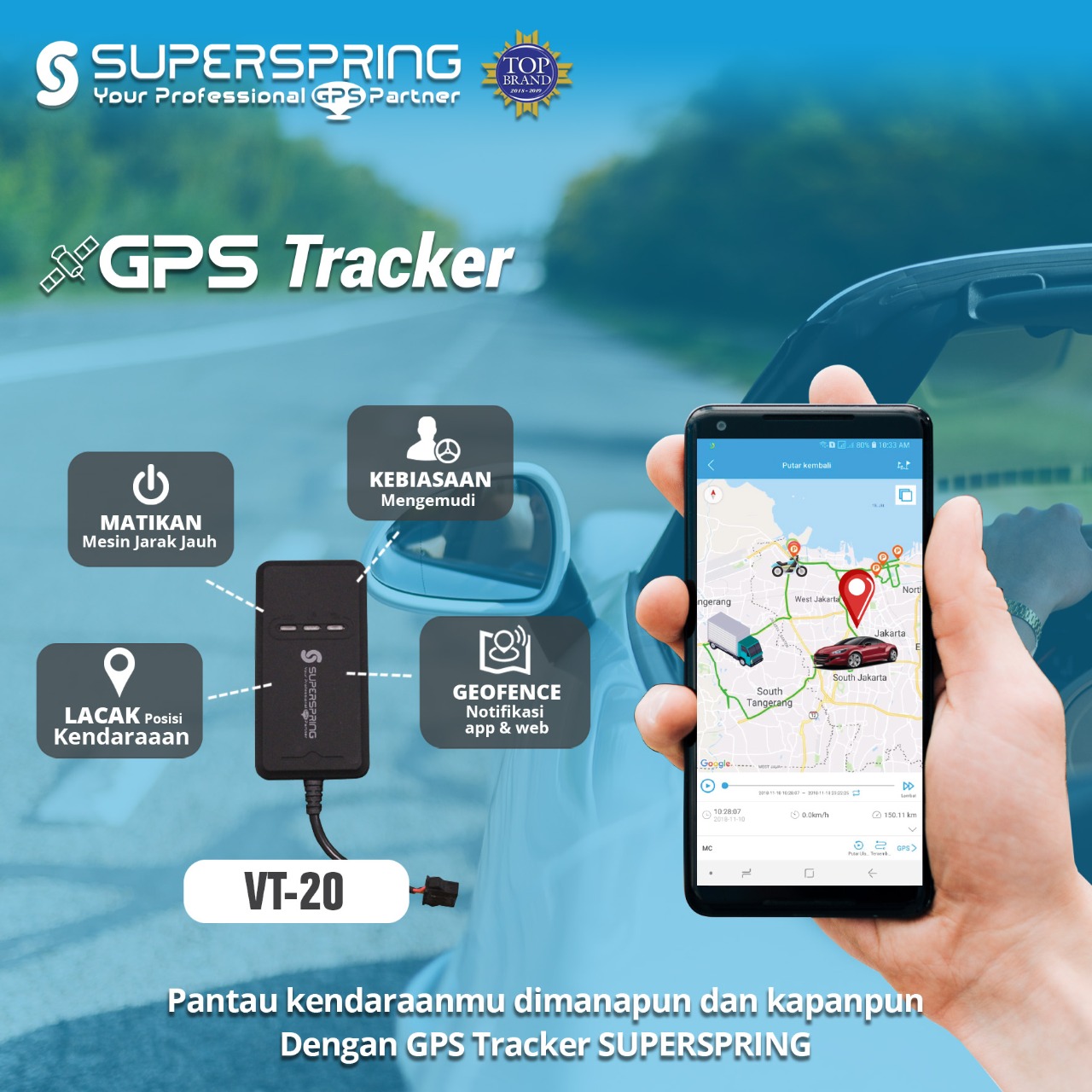 Super Spring GPS VT-20 – SamarindaGPS.id