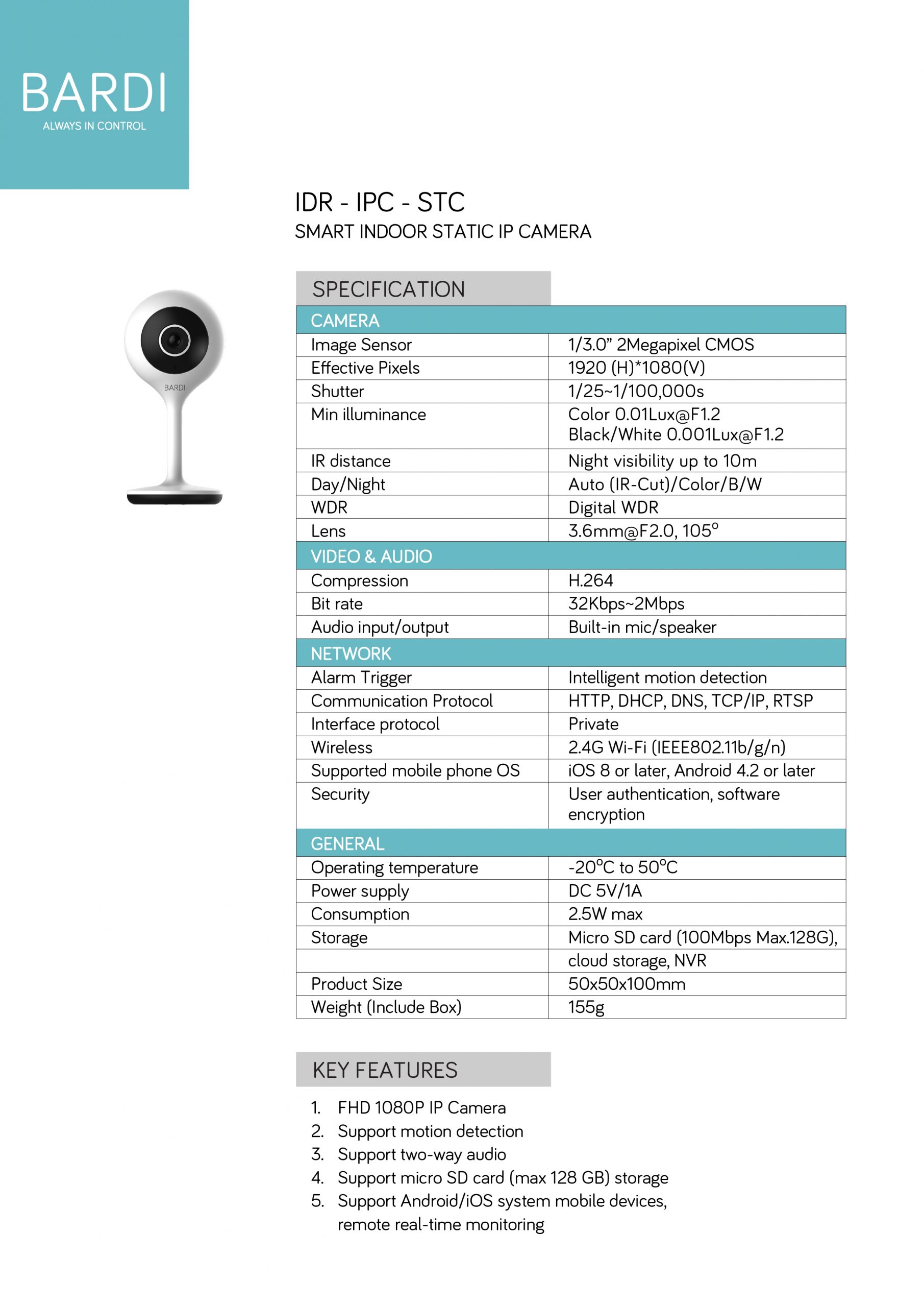 Bardi IPCAM Indoor STC – SamarindaGPS.id